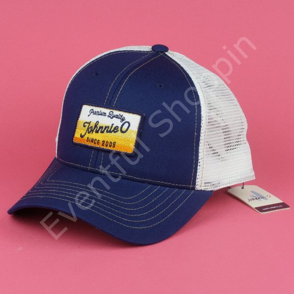 johnnie-O | Accessories | Johnnieo Rolling Wave Logo Snapback Trucker ...